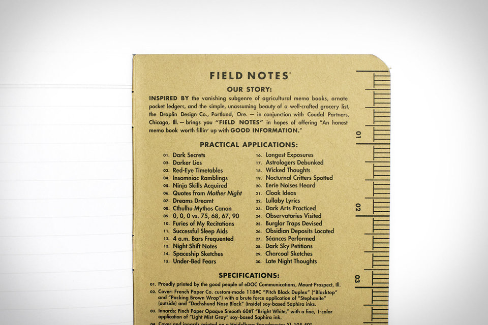Field Notes Notebook | Uncrate