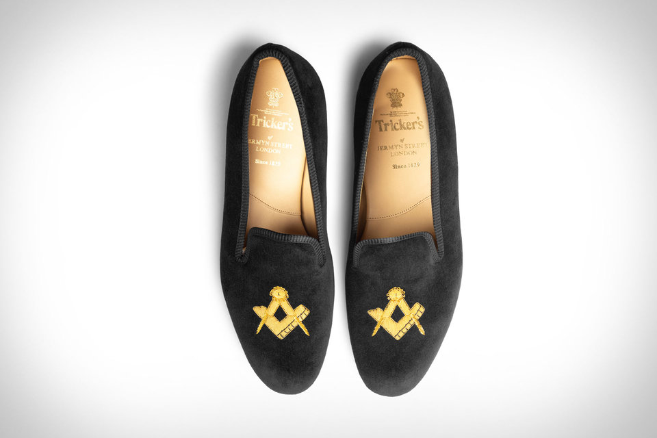 Trickers Masonic Slippers | Uncrate