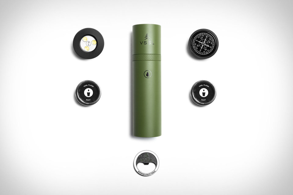 VSSL Flashlight Flask | Uncrate