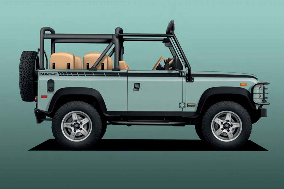 Twisted Electric Land Rover Defender 90 SUV | Uncrate