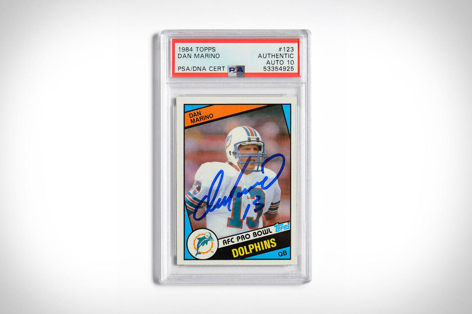 1984 Topps Dan Marino Autographed Rookie Card | Uncrate