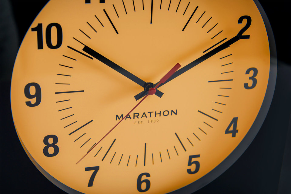 Marathon Studio Wall Clock | Uncrate