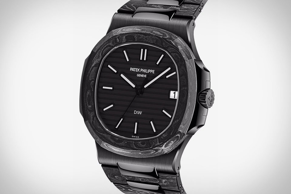 Designa Individual Patek Philippe Nautilus Black Grail Watch | Uncrate