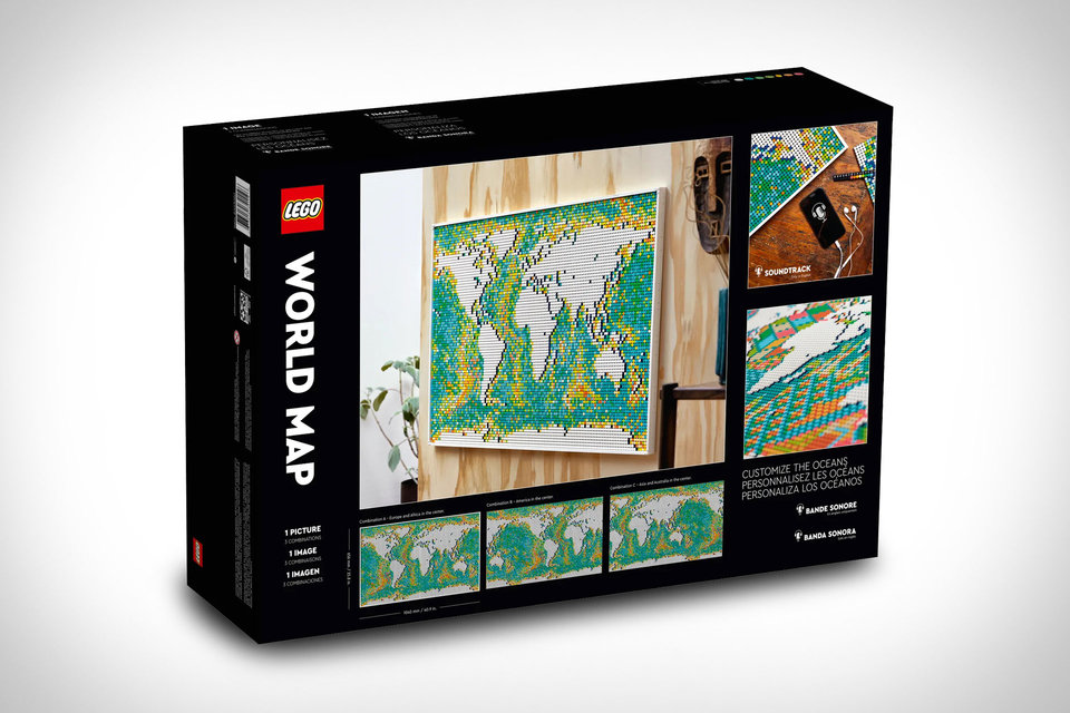 LEGO World Map | Uncrate