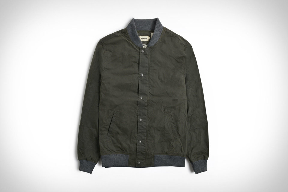 Taylor Stitch Waxed Bomber Jacket | Uncrate