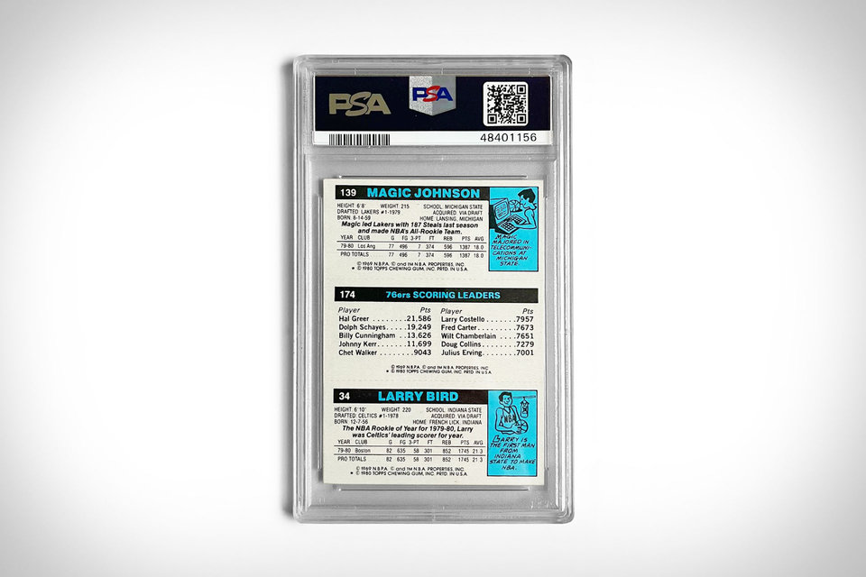 1980 Topps Larry Bird & Magic Johnson Rookie Card | Uncrate