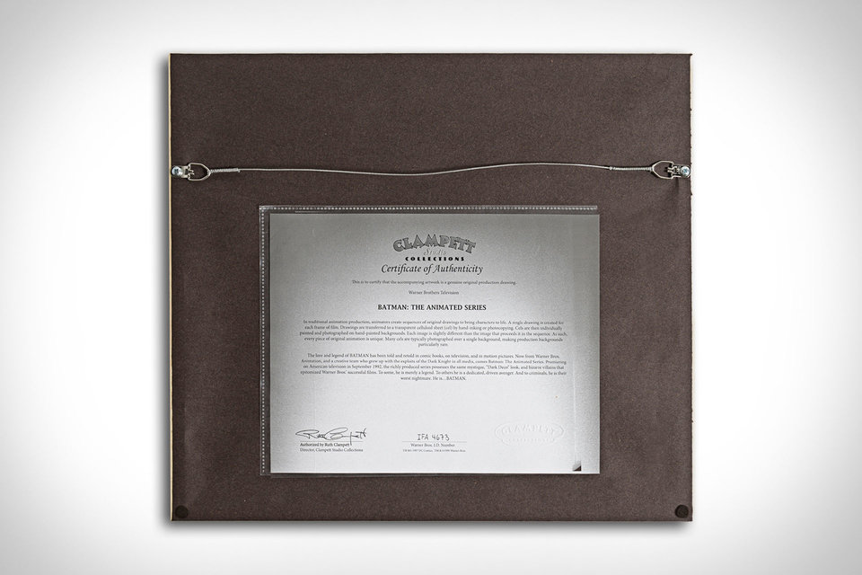 Batman Scowling Original Production Art | Uncrate