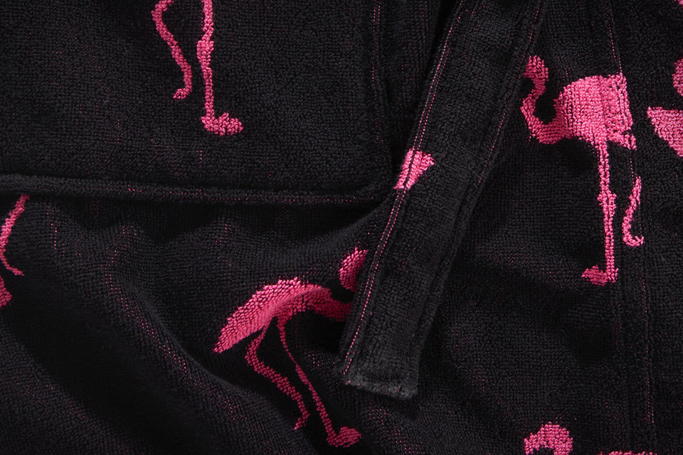 OAS Black Flamingo Robe | Uncrate