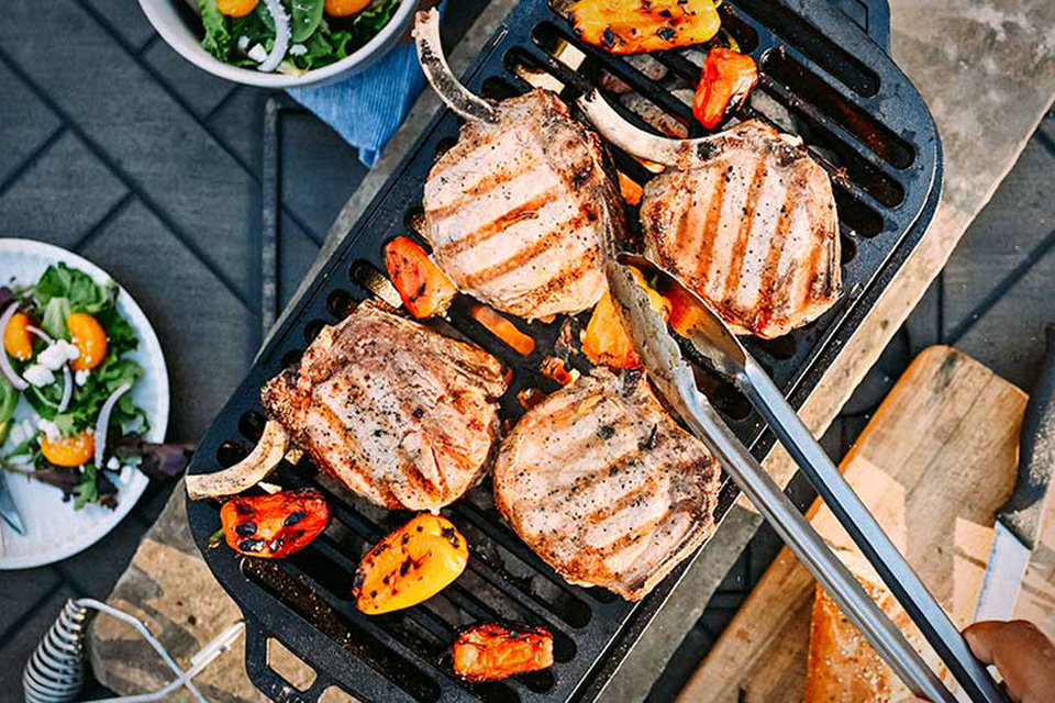 Lodge Sportsman's Pro Cast Iron Grill | Uncrate