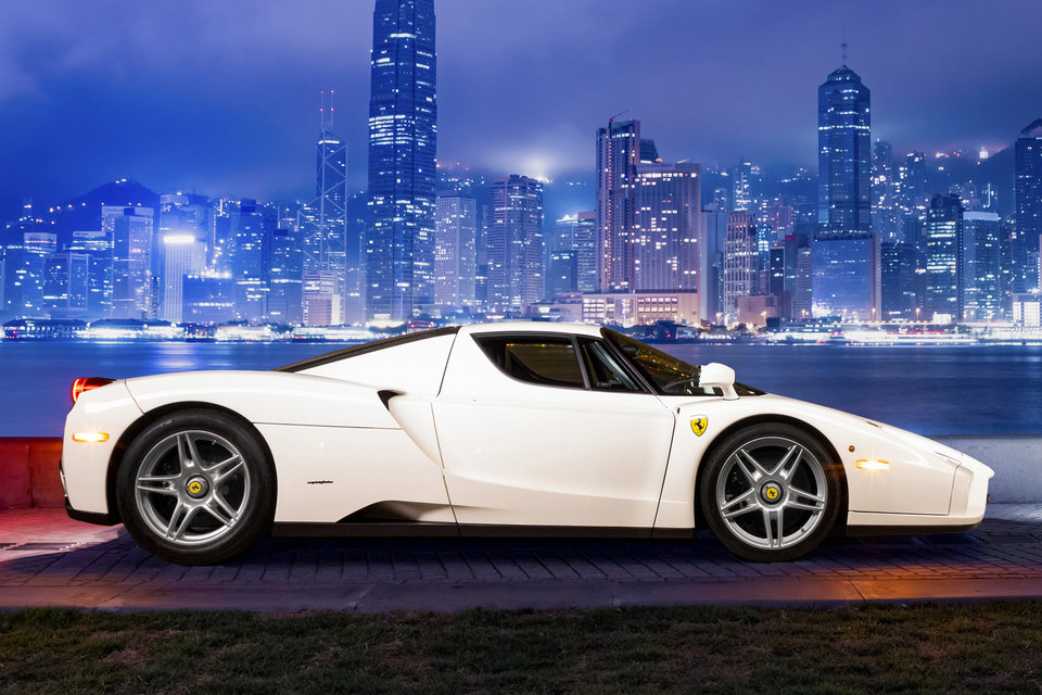 2003 White Ferrari Enzo | Uncrate