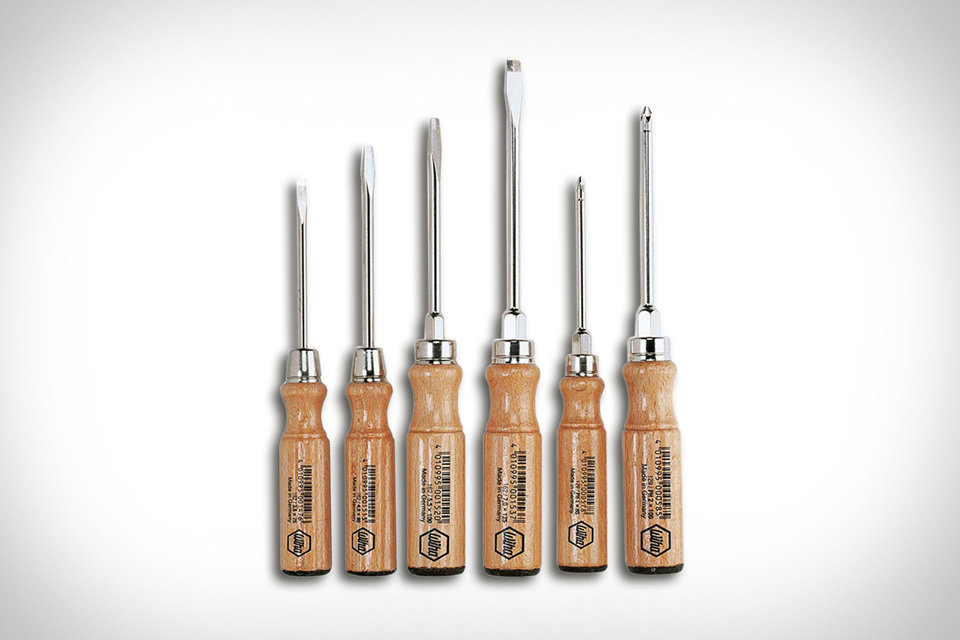 Wiha Vintage Wood Screwdriver Set | Uncrate