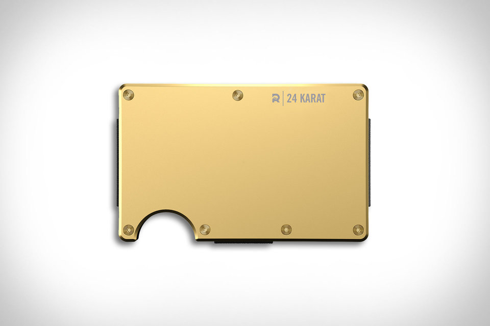 24k Gold Ridge Wallet | Uncrate