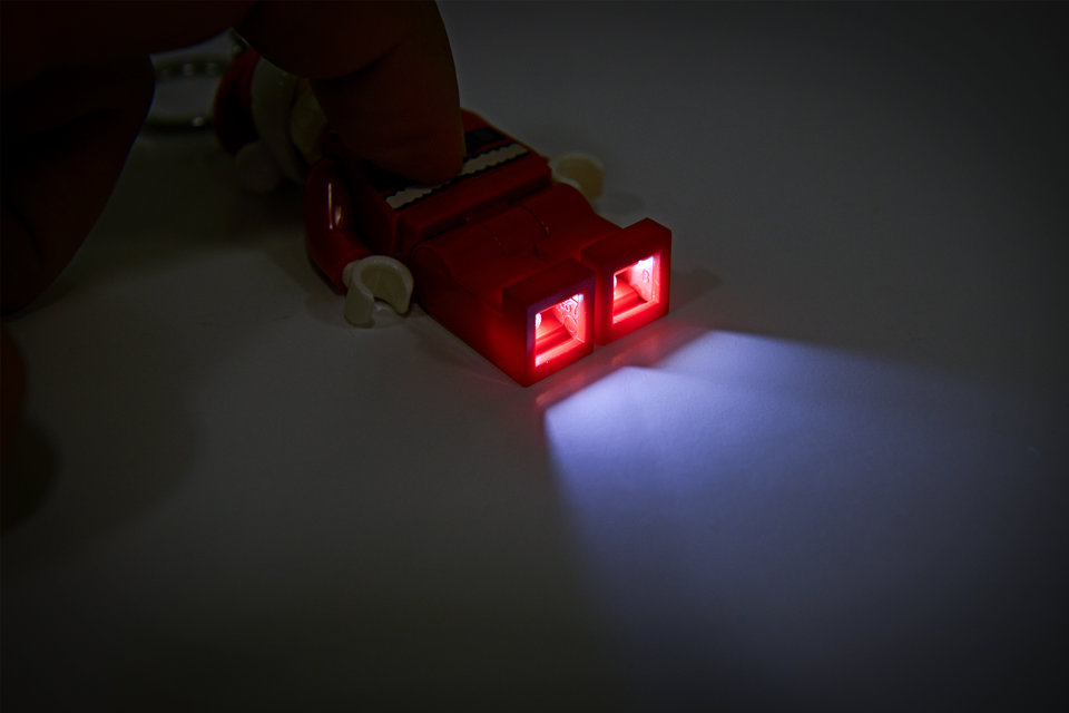 LEGO Santa Flashlight Keychain | Uncrate