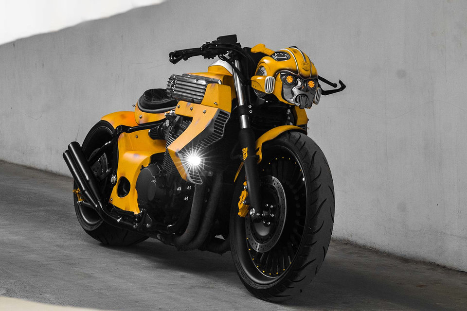RH Customs Bumblebee Honda X4 Motorcycle | Uncrate