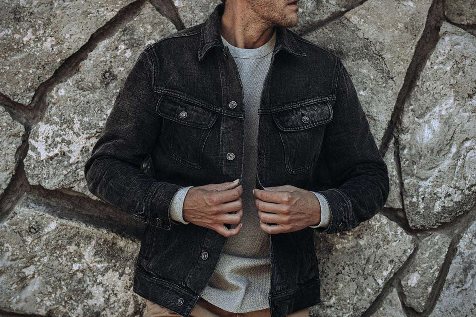 Taylor Stitch Black Selvedge Long Haul Jacket | Uncrate