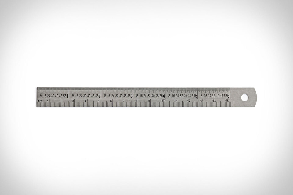 Stainless Steel Decimal EDC Ruler | Uncrate