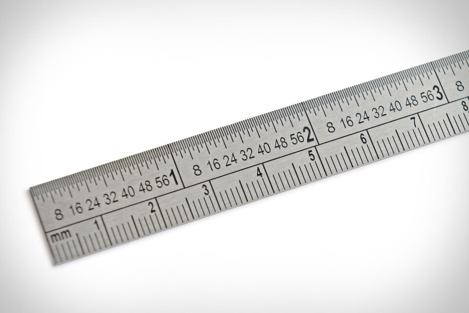 Stainless Steel Decimal EDC Ruler | Uncrate