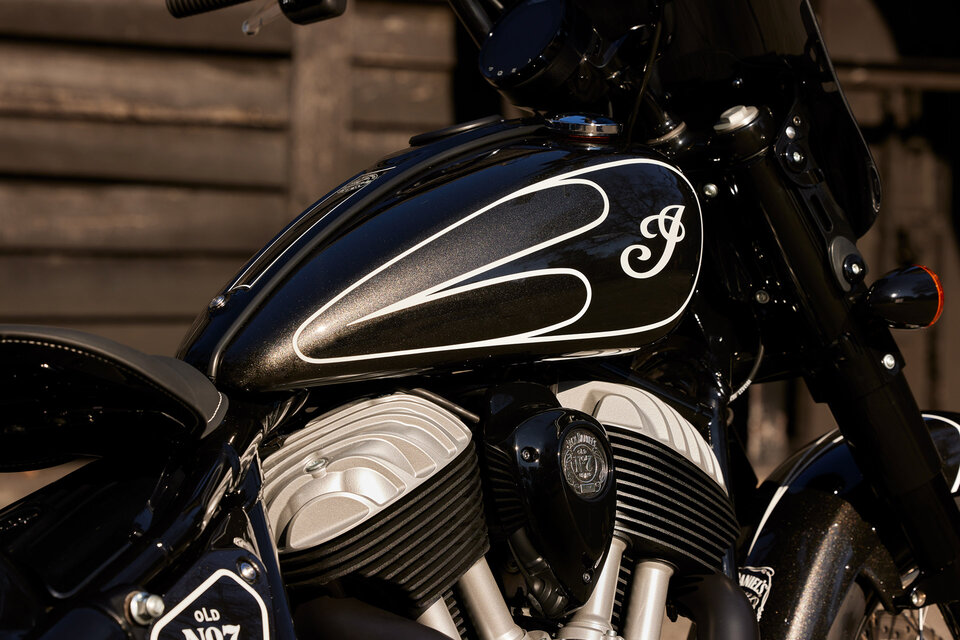Indian x Jack Daniel's Chief Bobber Dark Horse Motorcycle | Uncrate