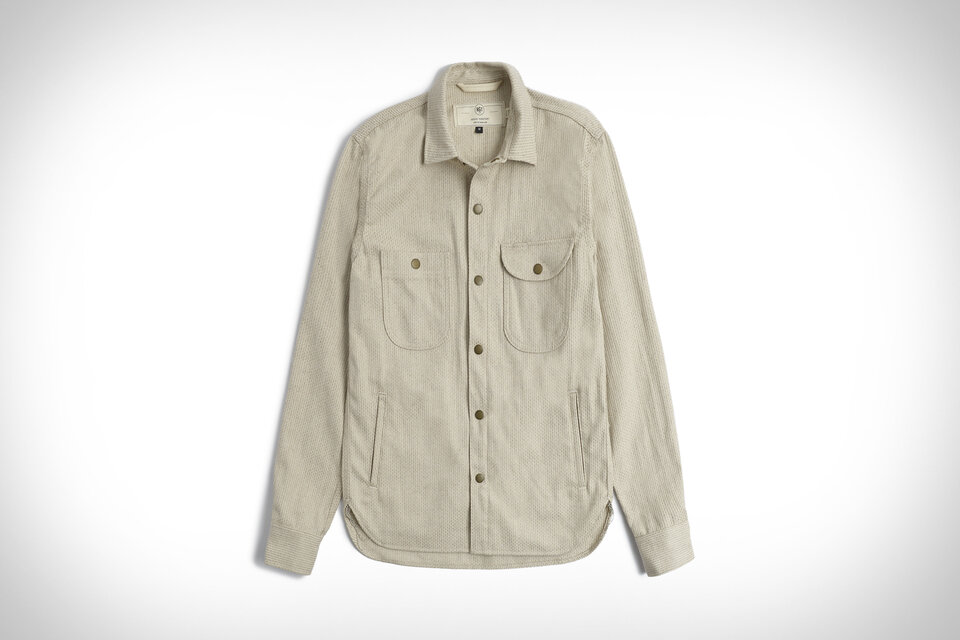 Rogue Territory Natural Sashiko Service Shirt | Uncrate