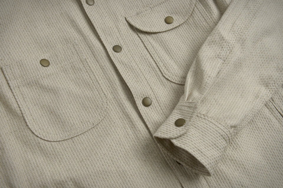 Rogue Territory Natural Sashiko Service Shirt | Uncrate