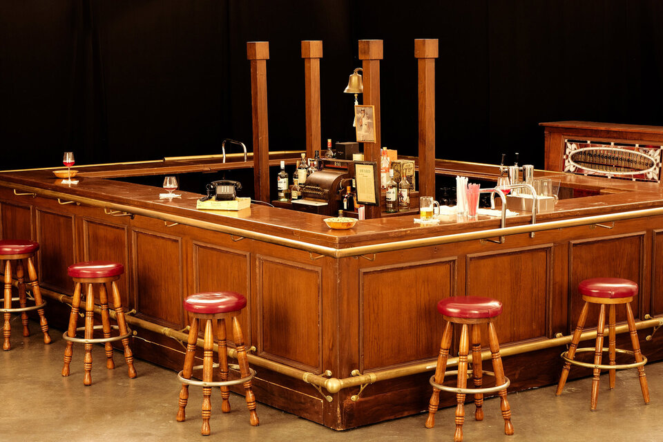 Cheers Bar Counter & Stools | Uncrate
