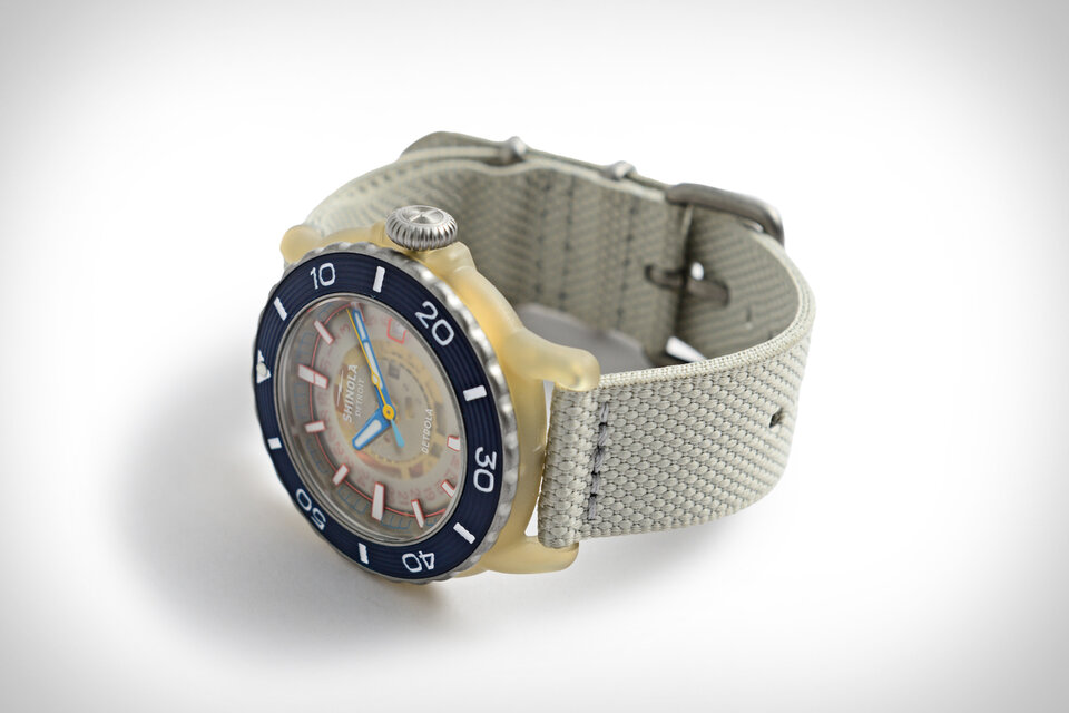 Shinola Sea Creatures Skeleton Dial Watch | Uncrate