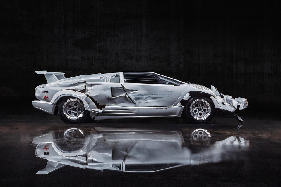 The Wolf of Wall Street Crashed Lamborghini Countach | Uncrate