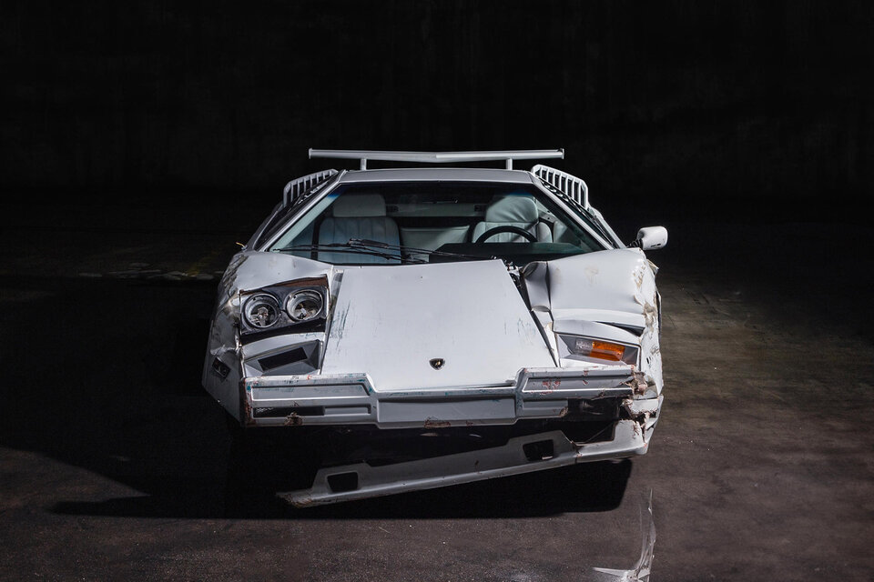 The Wolf of Wall Street Crashed Lamborghini Countach | Uncrate