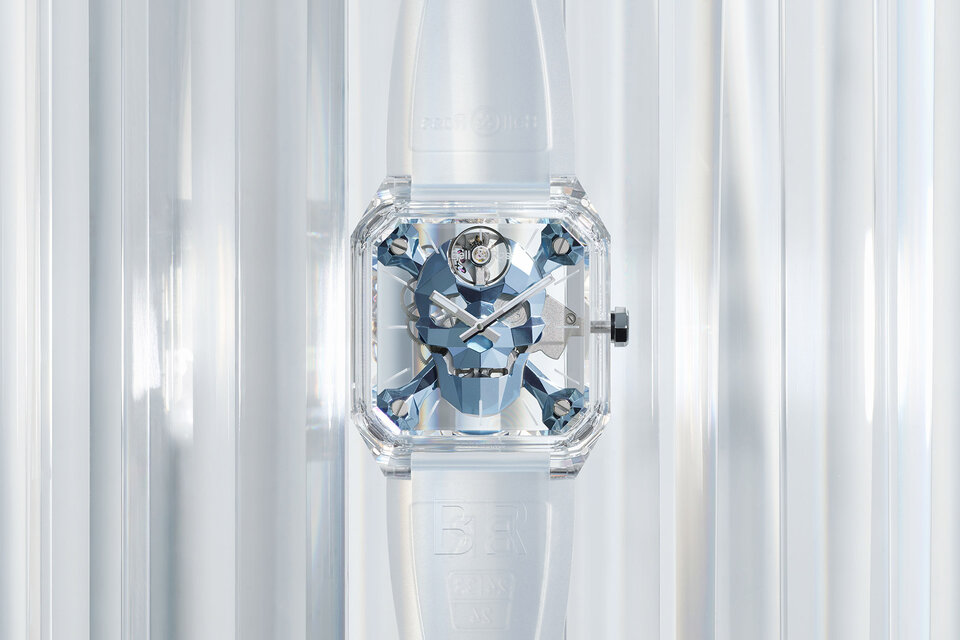 Bell & Ross BR 01 Cyber Skull Sapphire Ice Blue | Uncrate
