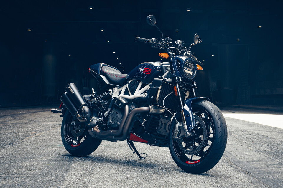 Indian FTR x 100% R Carbon Motorcycle | Uncrate