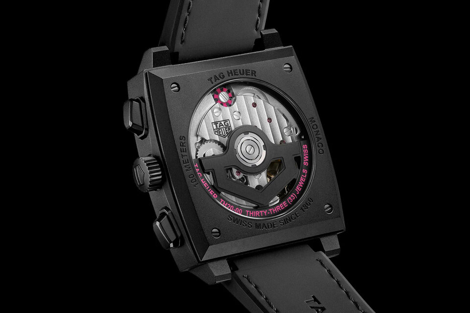 TAG Heuer Monaco Chronograph Skeleton Pink Watch | Uncrate