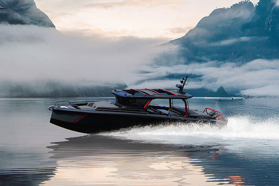 BRABUS Shadow 1200 Cross Top Black Ops Signature Edition Boat | Uncrate