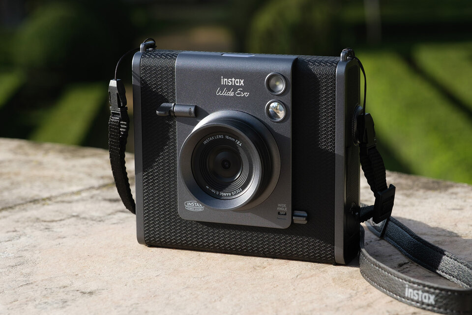 Fujifilm Instax Wide Evo Hybrid Instant Camera | Uncrate
