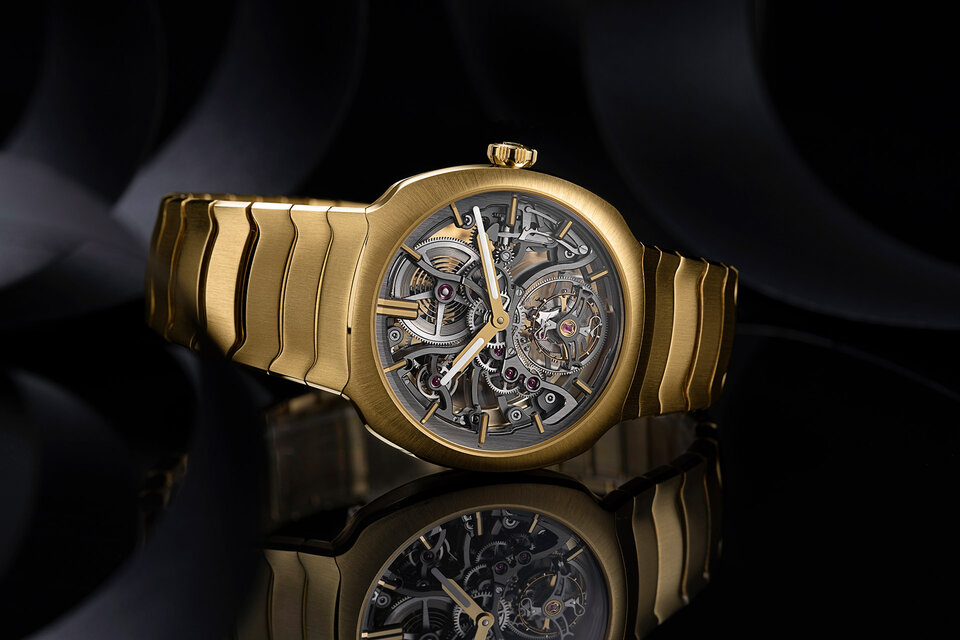 H. Moser & Cie Streamliner Tourbillon Skeleton SV Watch | Uncrate