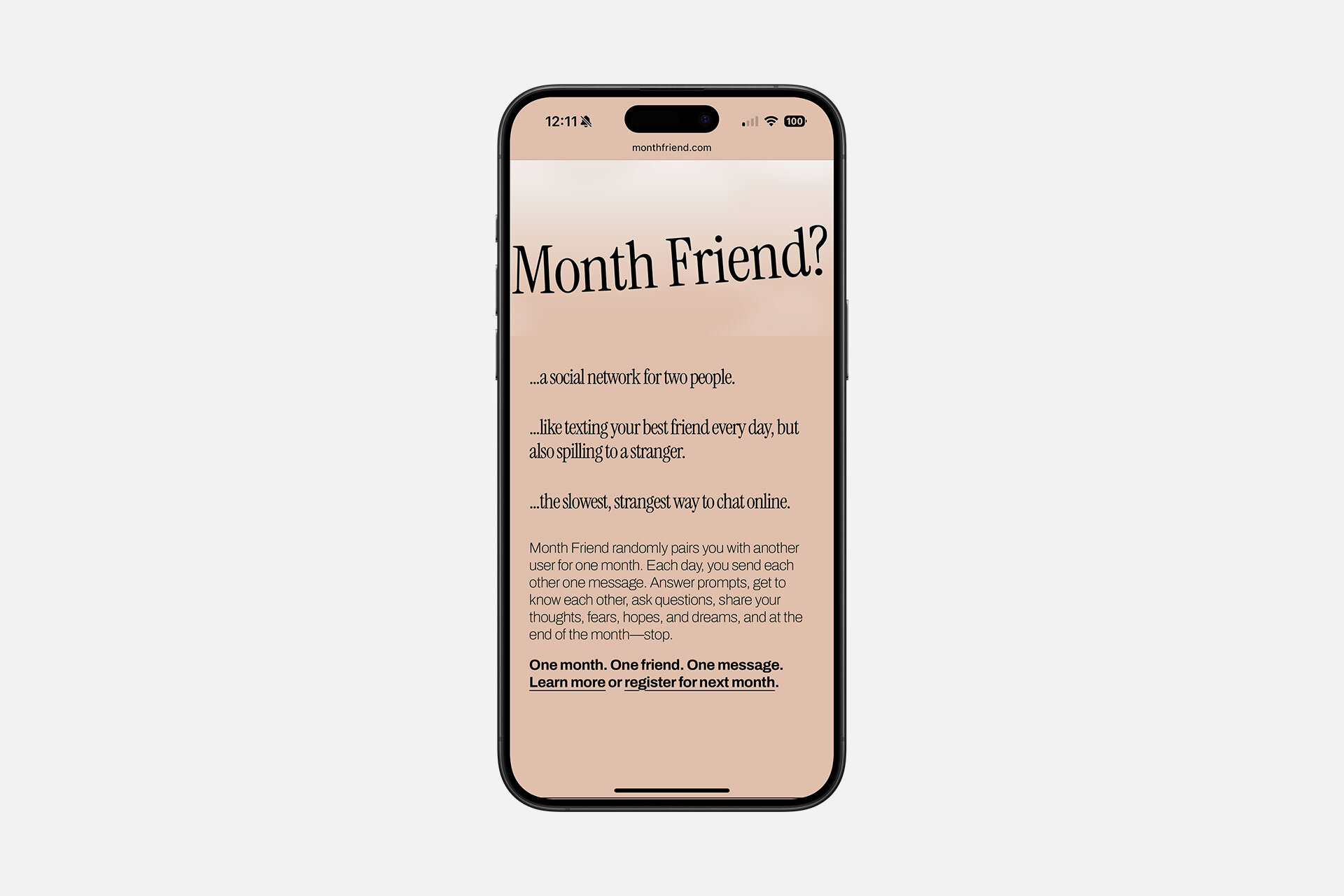 Month Friend | Uncrate