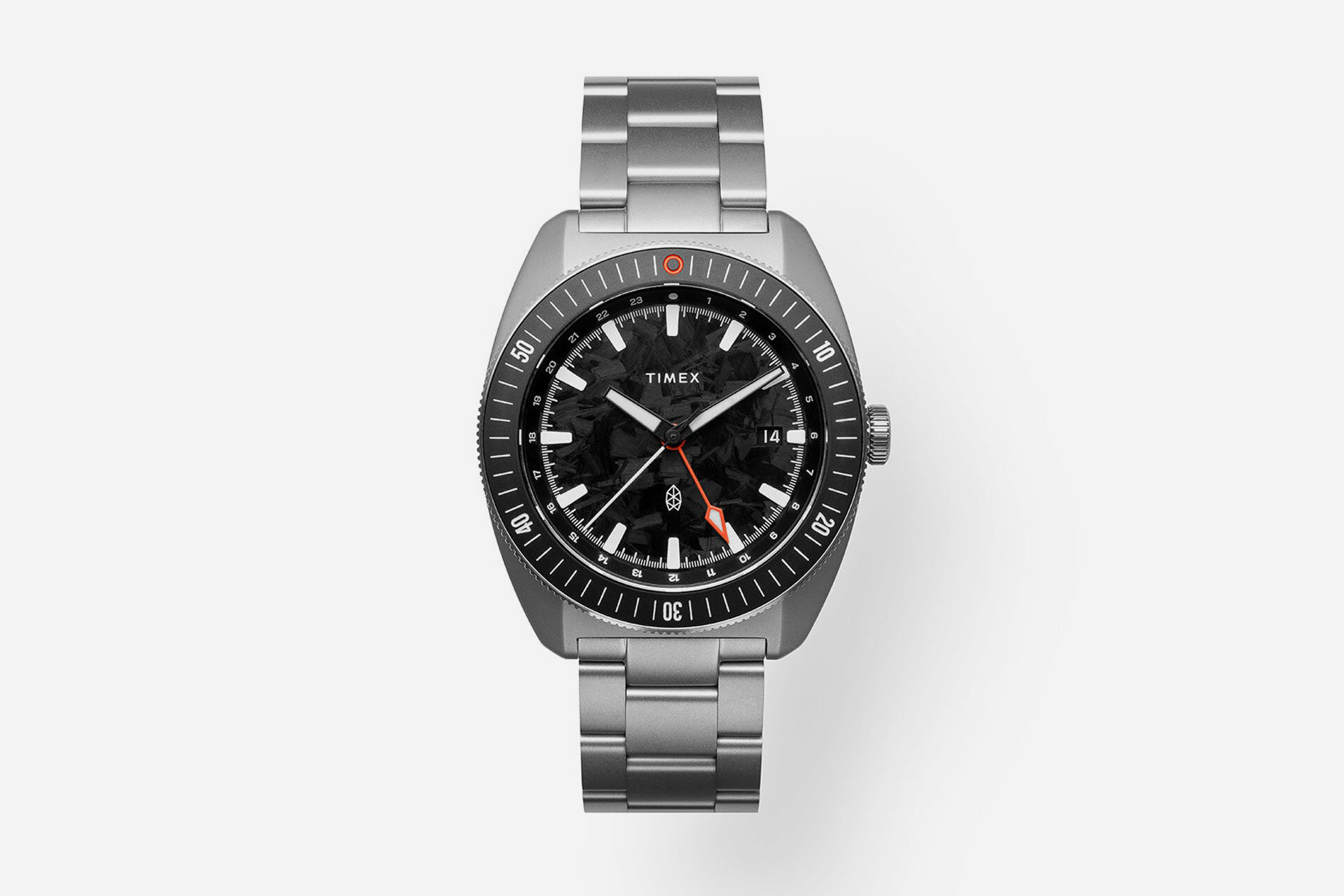 The James Brand x Timex Automatic GMT Nocturne Watch | Uncrate
