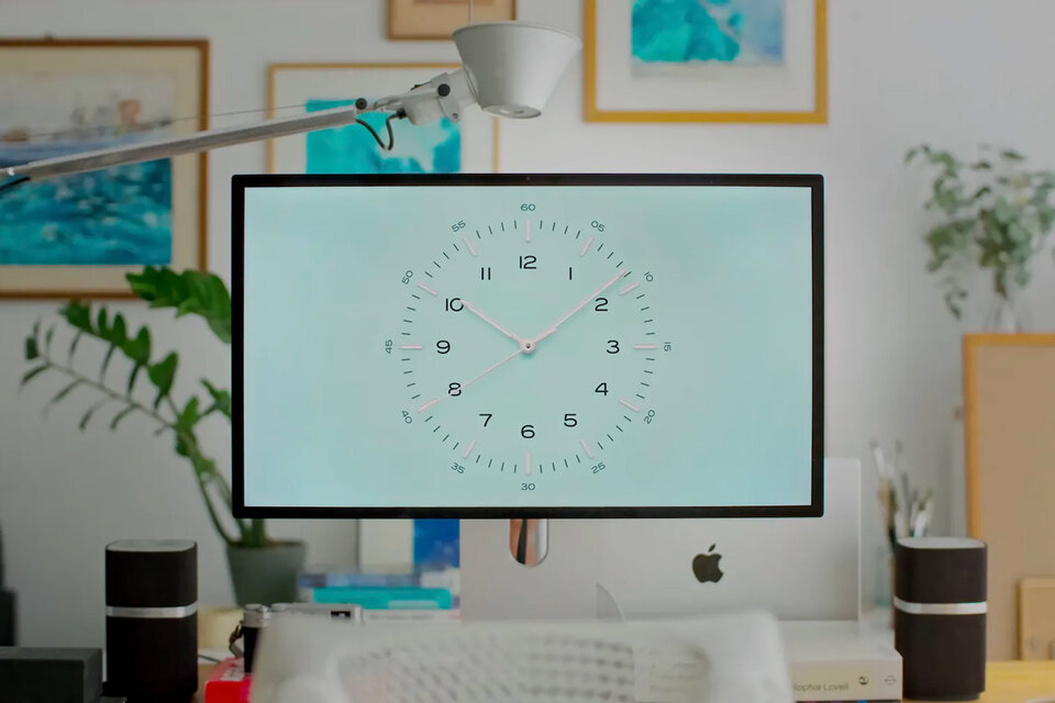 Bauhaus Clock macOS Screensaver | Uncrate