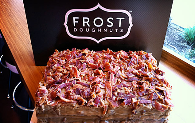 Smokey Bacon Maple Bar Cake | Uncrate