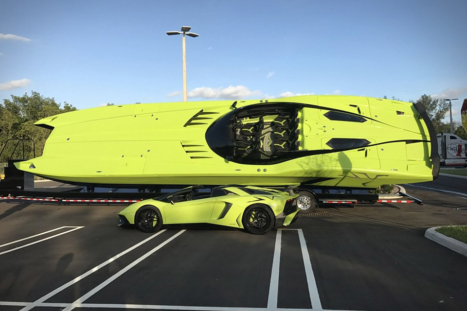 Lamborghini SV Roadster + Super Veloce Boat | Uncrate