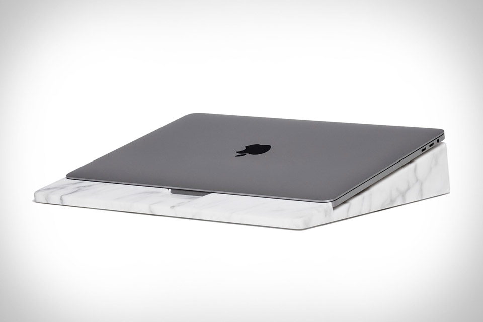 De Dolomieu Block Marble Macbook Stand | Uncrate