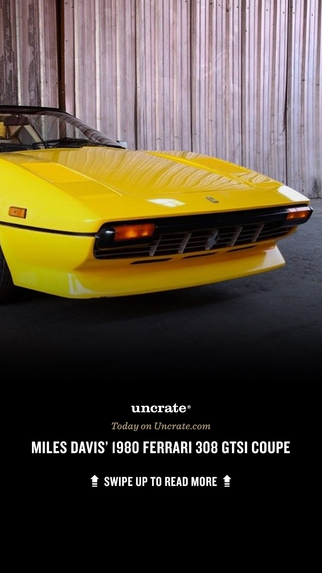Miles Davis 1980 Ferrari 308 GTSI Coupe | Uncrate