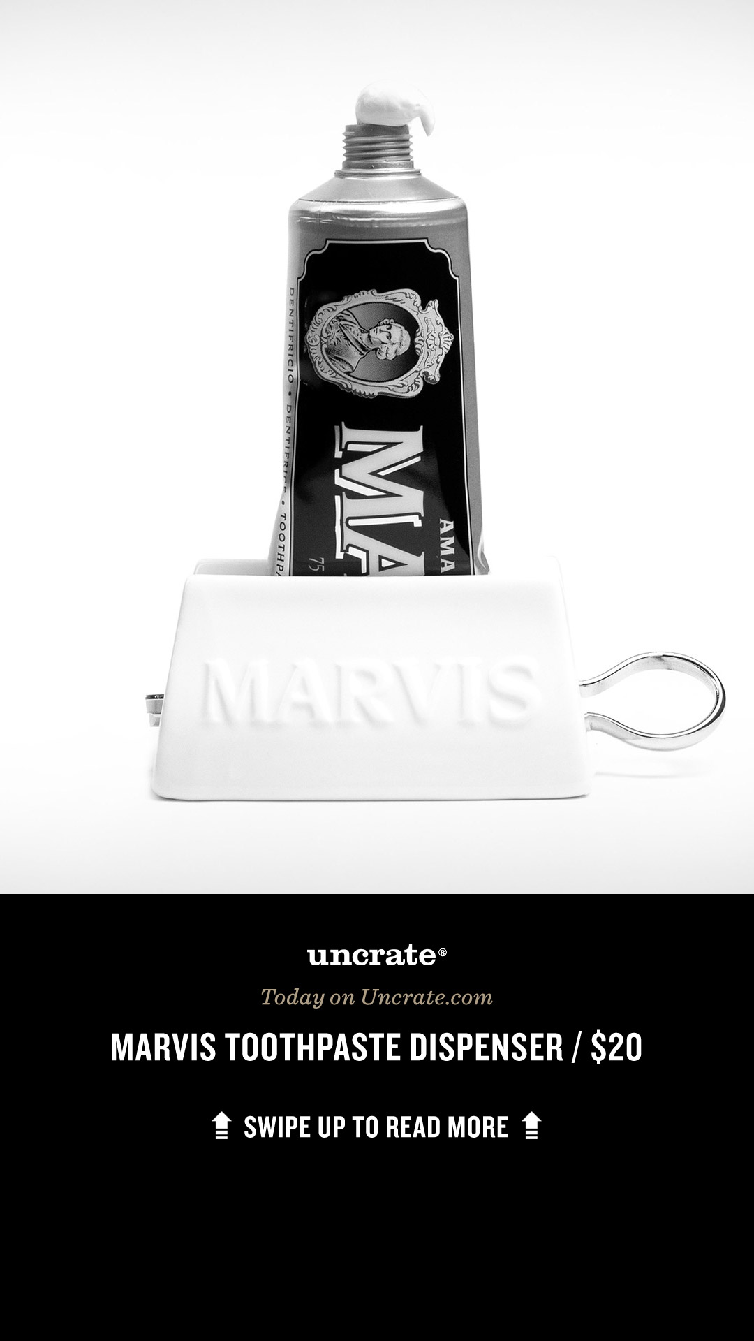 Marvis トゥースペースト ディスペンサー | Uncrate