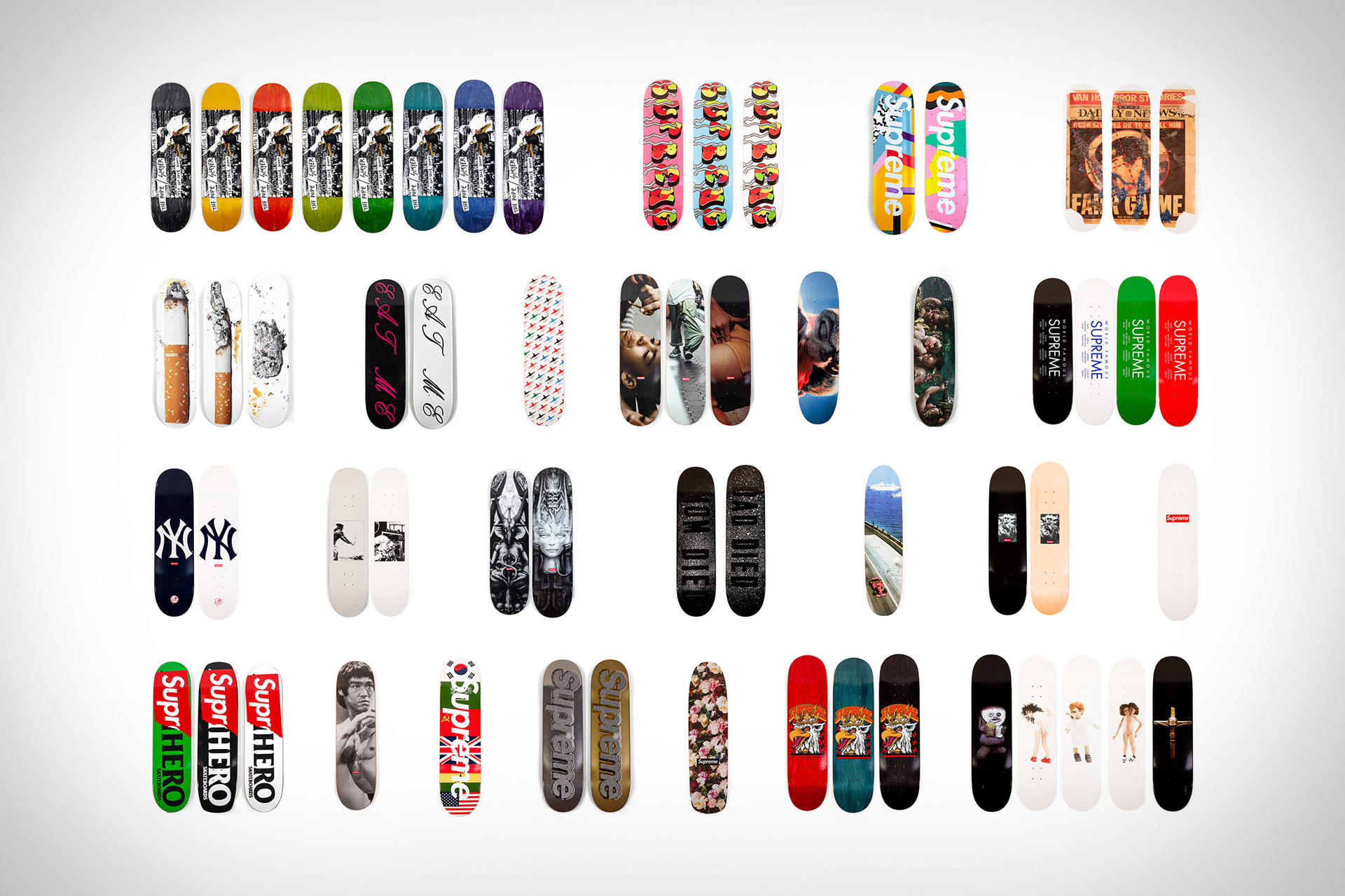 Supreme Skateboard Deck Collection | Uncrate