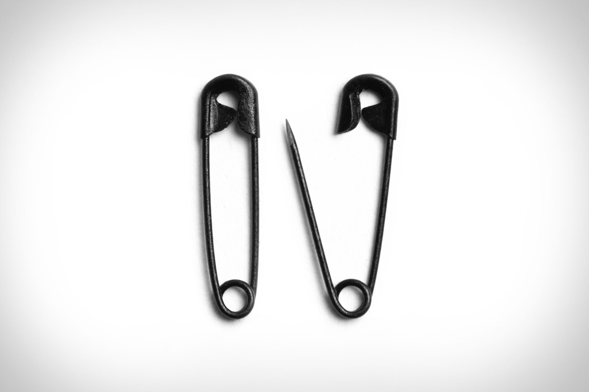 Standard Issue Black Safety Pins | Uncrate