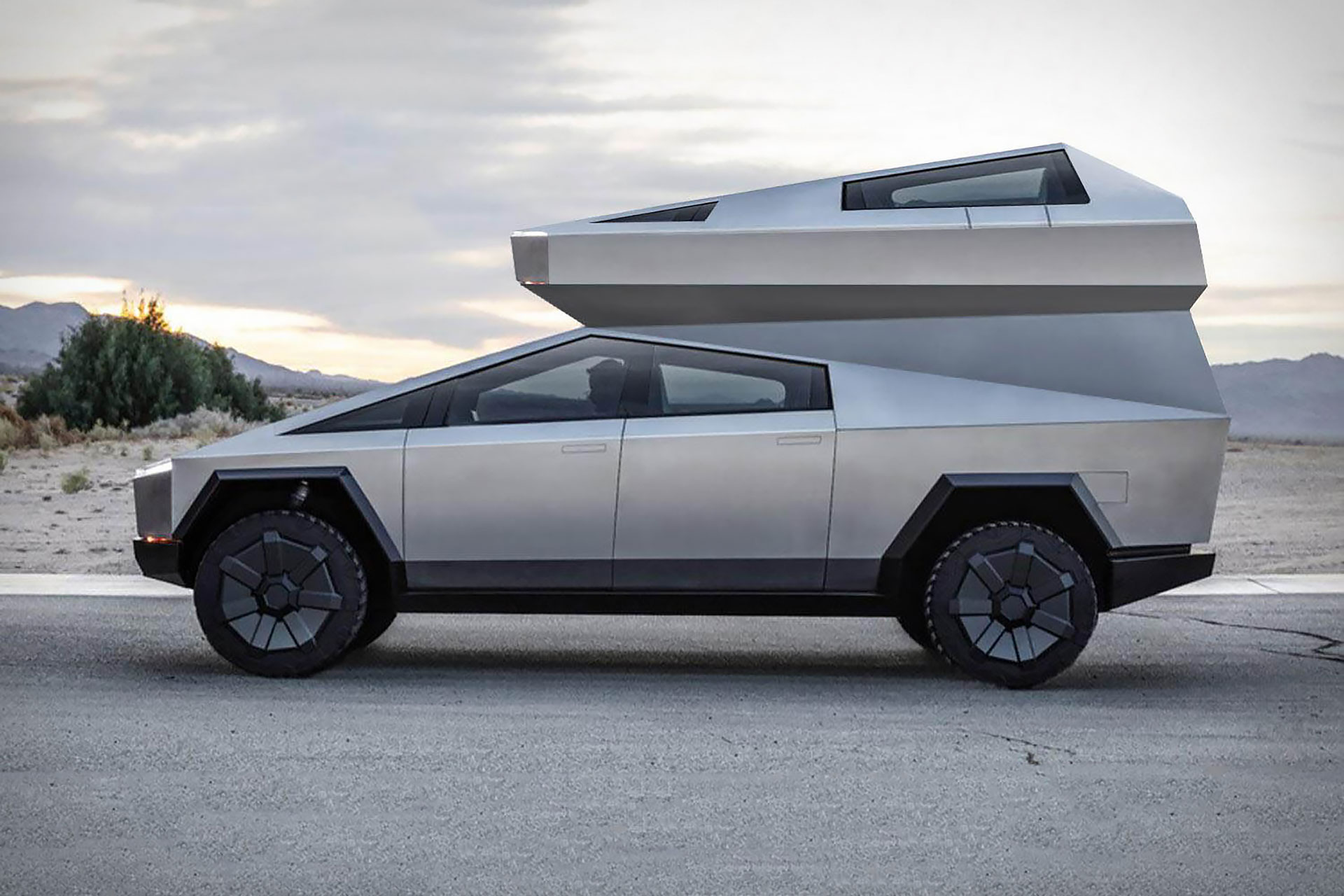 Tesla Cybertruck Camper Concept | Uncrate