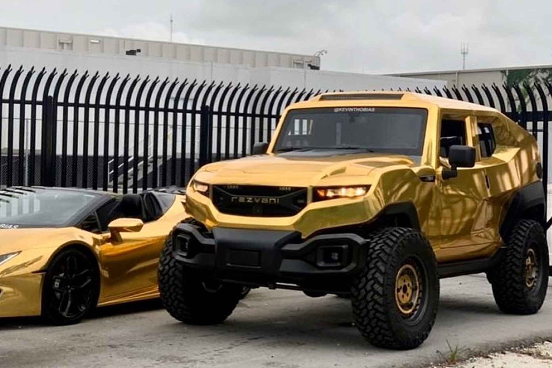 Gold Rezvani Tank SUV | Uncrate