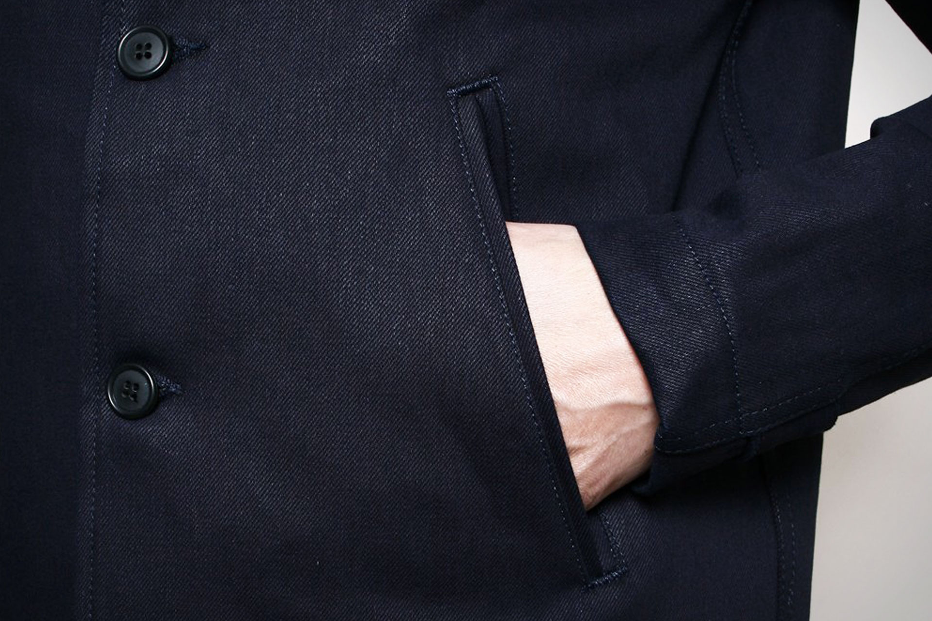 Rogue Territory Denim Peacoat | Uncrate