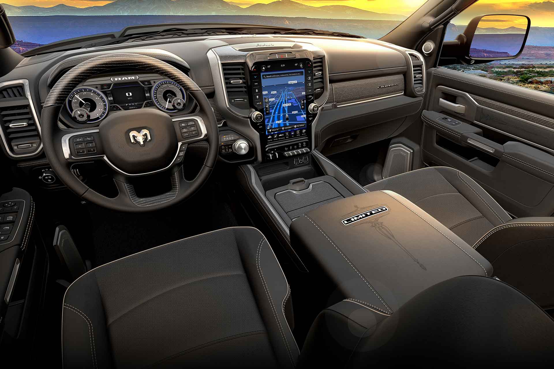 Camioneta negra Ram Heavy Duty Limited 2020 | Uncrate