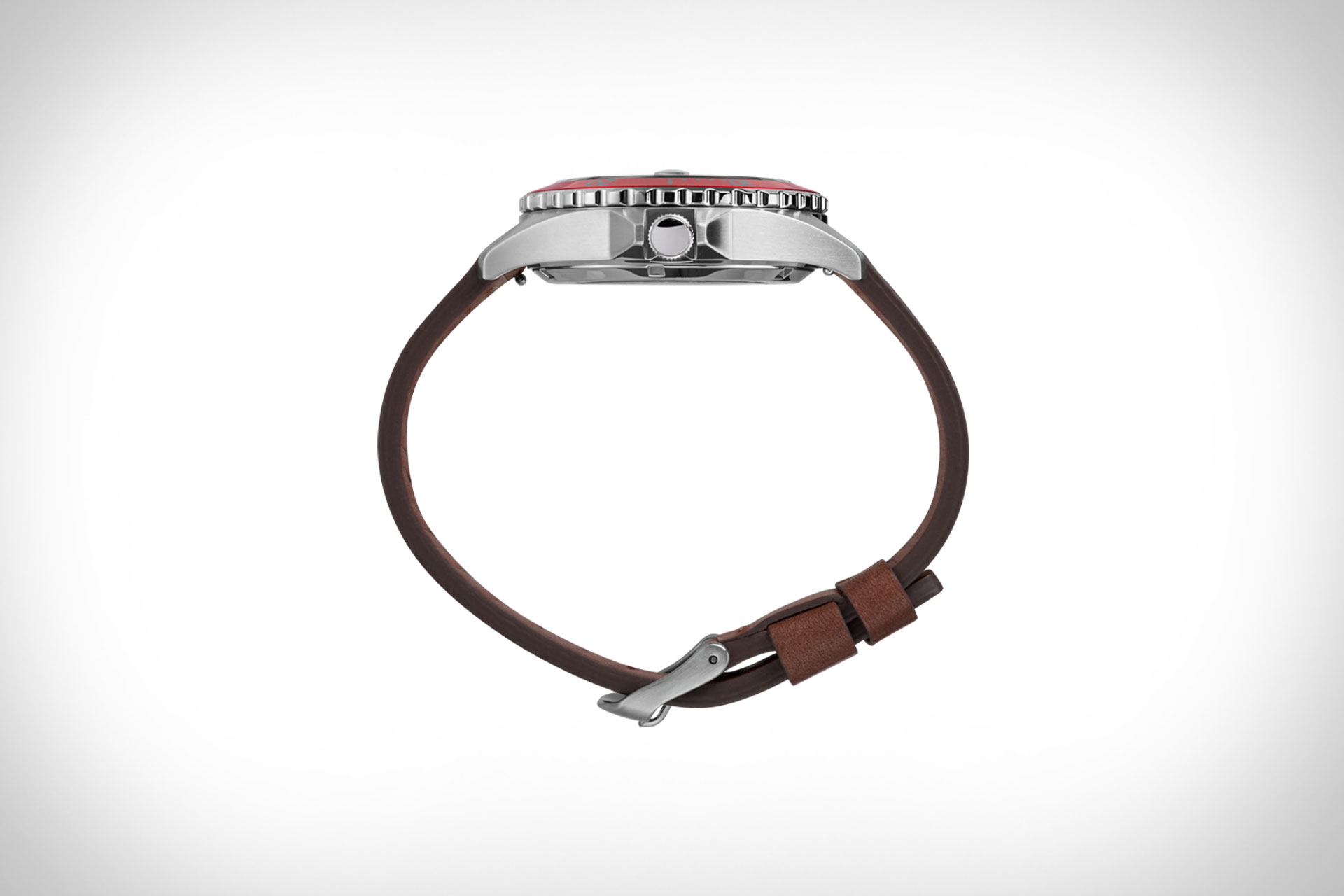 Timex Navi XL Red Bezel Automatic Watch | Uncrate