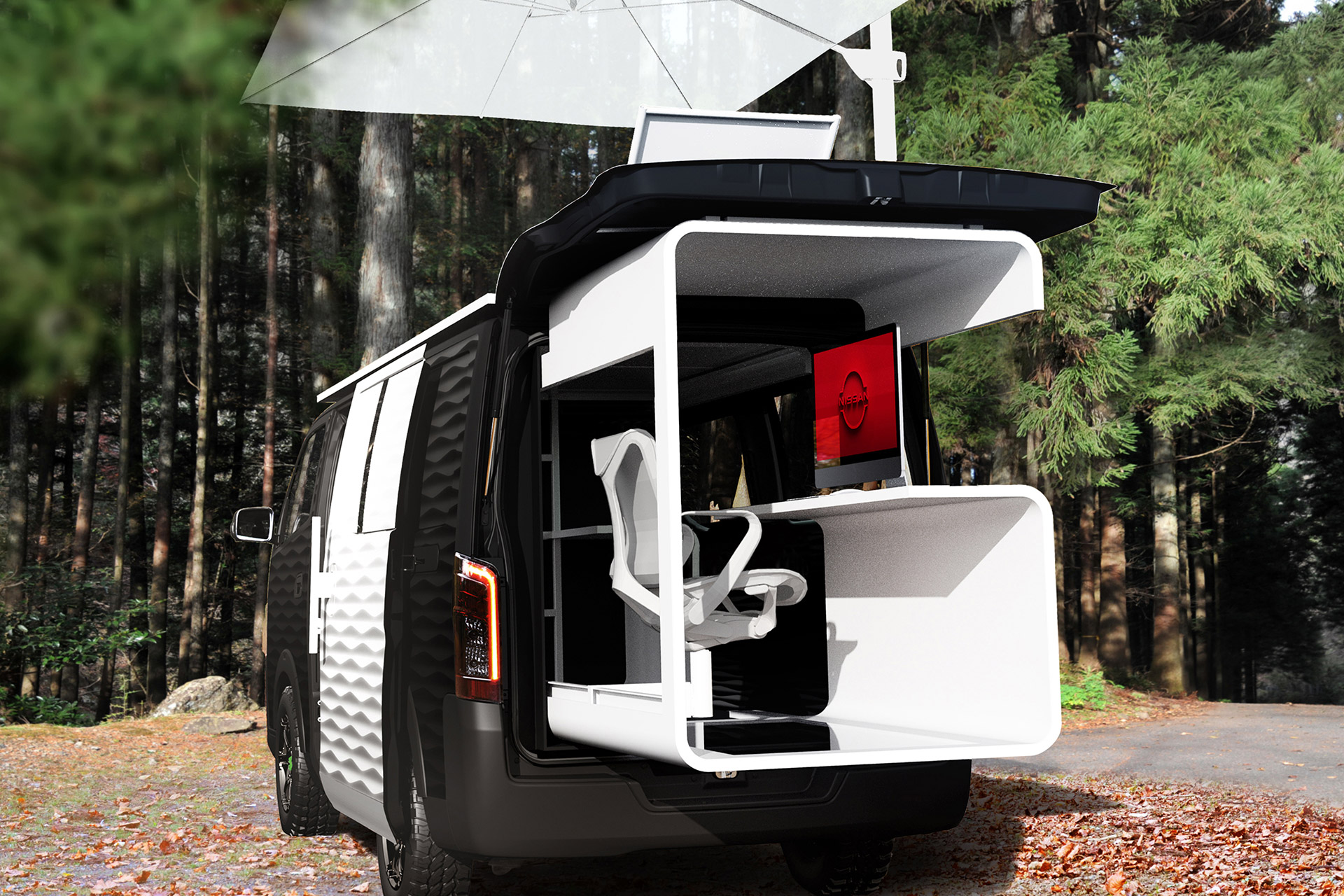 Nissan Caravan Office Pod Concept | Uncrate